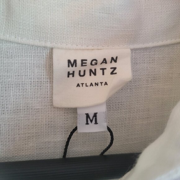 Megan Huntz | Dresses | Megan Huntz Lucinda Linen Shirt Dress Offwhite ...